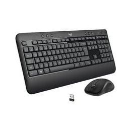 Logitech MK540 Advanced, Desktop-Set DE-Layout, 2,4-GHz-Unifying, f&uuml;r Windows, kompatibel mit PC/Notebook