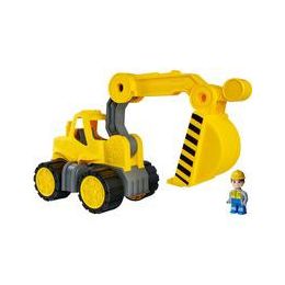 BIG Power-Worker Bagger + Figur, Spielfahrzeug gelb/grau Serie: Power-Worker Altersangabe: ab 24 Monaten Material: Kunststoff