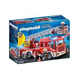 Playmobil 9463 City Action Feuerwehr-Leiterfahrzeug, Konstruktionsspielzeug rot/silber, Mit Licht und Sound Serie: City Action Teile: 24 -teilig Altersangabe: ab 5 Jahren Material: Kunststoff