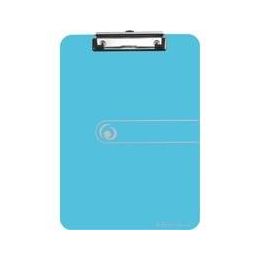 Herlitz Klemmbrett transparent/blau Format: A4 Packungsinhalt: 1 Stück Farbe: transparent