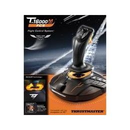 Thrustmaster T16000M FCS, Joystick schwarz/orange Anschluss: USB Verbindung: Kabel Tastenanzahl: 16 Tasten