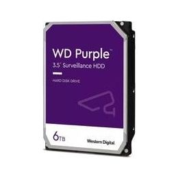 Western Digital Purple 6 TB, Festplatte SATA 6 Gb/s, 3,5" Kapazität: 6 TB ms/Cache/U: -/256 MB/5.400 U/min Datentransferrate: Lesen: 180 MB/s