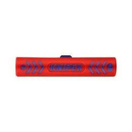 Knipex Abisolierwerkzeug für Koax-Kabel 16 60 100 SB , Abisolier-/ Abmantelungswerkzeug mit Öffnungsfeder und Sperrklinke Gesamtlänge: 100 mm