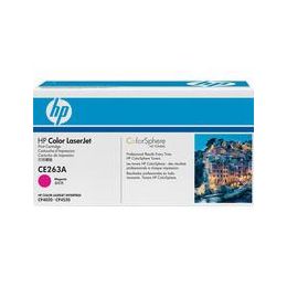HP Toner magenta 648A (CE263A) Typ: Tonerkartusche Druckfarbe: Magenta Volumen: 11.000 Blatt (Farbe) Geeignet für: Hewlett-Packard
