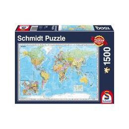 Schmidt Spiele Puzzle Die Welt Teile: 1500 Größe: 84,6 x 59,8 cm Altersangabe: ab 12 Jahren
