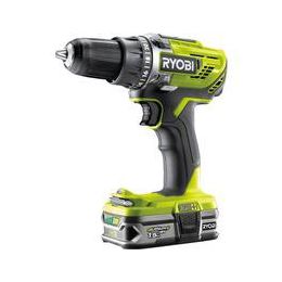 Ryobi ONE+ Akku-Bohrschrauber R18DD3-215S, 18Volt gr&uuml;n/schwarz, 2x Li-Ionen Akku 1,5Ah