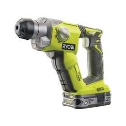 Ryobi ONE+ Akku-Kombihammer R18SDS-125S, 18Volt, Bohrhammer grün/schwarz, Li-Ionen Akku 2,5Ah Leistung/Spannung: Akku-Betrieb, 18Volt Drehzahl: 1.300 U/min Schlagenergie: 1,3 Joule Werkzeug-Aufnahme: SDS-plus