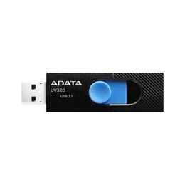 A-DATA UV320 64 GB, USB-Stick schwarz/blau, USB-A 3.2 Gen 1 Kapazität: 64 GB Anschluss: USB-A 3.2 Gen 1 (5 Gbit/s) Funktionen: Slider