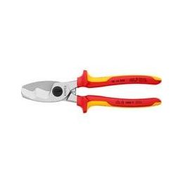 Knipex Kabelschere 95 16 200 , Schneid-Zange f&uuml;r Cu- und Al-Kabel, Doppelschneide, VDE
