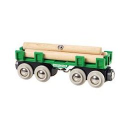 Brio World Langholzwagen, Spielfahrzeug gr&uuml;n