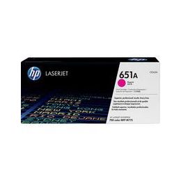 HP Toner magenta 651A (CE343A) Typ: Tonerkartusche Druckfarbe: Magenta Volumen: 16.000 Blatt (Farbe/ISO) Geeignet für: Hewlett-Packard