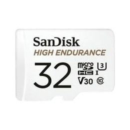 Sandisk High Endurance 32 GB microSDHC, Speicherkarte wei&szlig;, UHS-I U3, Class 10, V30