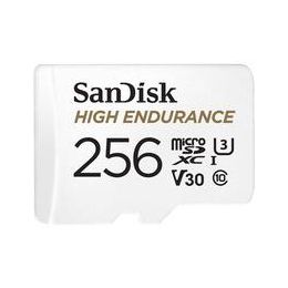 Sandisk High Endurance 256 GB microSDXC, Speicherkarte wei&szlig;, UHS-I U3, Class 10, V30