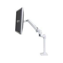 Ergotron LX Monitor Arm mit hoher S&auml;ule, Monitorhalterung wei&szlig;