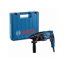 Bosch Bohrhammer GBH 2-21 Professional blau/schwarz, 720 Watt, Koffer Leistung/Spannung: 720 Watt Drehzahl: 2.000 U/min Schlagenergie: 2 Joule Werkzeug-Aufnahme: SDS-plus