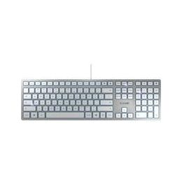KC 6000 SLIM FOR MAC, Tastatur silber/wei&szlig;, US-Layout, Cherry SX-Scherentechnologie