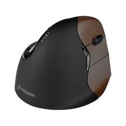 Evoluent Vertical Mouse 4, Maus schwarz/braun, Klein