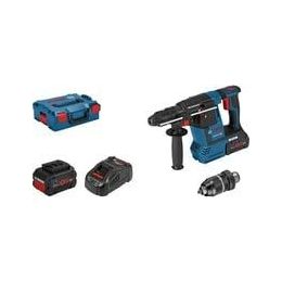 Bosch Akku-Bohrhammer GBH 18V-26 F Professional, 18Volt blau/schwarz, 2x Akku ProCORE18V 5,5Ah, L-BOXX
