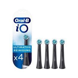 Braun Oral-B iO Ultimative Reinigung 4er, Aufsteckbürste schwarz, Frustfreie Verpackung Packungsinhalt: 4 Stück Kompatibel zu: Oral-B iO Bürstenkopf: Rund