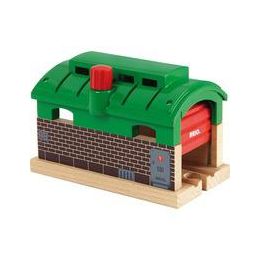 Brio World Lokschuppen mit Rolltor, Bahn