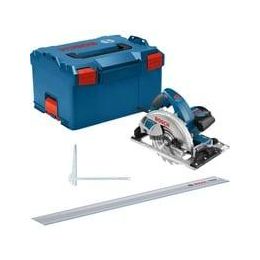 Bosch Handkreissäge GKS 65 GCE Professional blau, 1.800 Watt, L-BOXX, Führungsschiene FSN 1400 Leistung/Spannung: 1.800 Watt Sägeblatt Ø: 190 mm Sägeblattbohrung: 30 mm Betriebsart: Netzanschluss