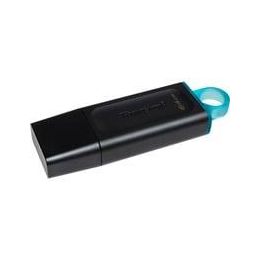 Kingston DataTraveler Exodia 64 GB, USB-Stick schwarz/türkis, USB-A 3.2 Gen 1 Kapazität: 64 GB Anschluss: USB-A 3.2 Gen 1 (5 Gbit/s) Funktionen: Kappe