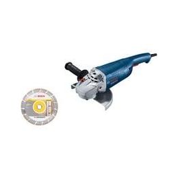 Bosch Winkelschleifer GWS 20-230 P Professional blau, 2.000 Watt, inkl. Diamanttrennscheibe Leistung/Spannung: 2.000 Watt Schleifscheibe Ø: 230 mm Verwendungszweck: M 14