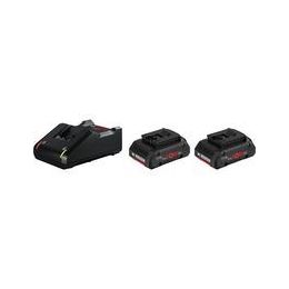 Bosch Starter-Set 18V (2x ProCORE 18V 4.0Ah + GAL 18V-40 Professional), Ladegerät schwarz, 2x Akku + Ladegerät, AMPShare Alliance Ausgangsspannung: 18 Volt Enthaltene Akkus: 2x 4 Ah Akku-Technologie: Lithium-Ionen Akku