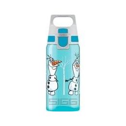 Sigg Trinkflasche VIVA ONE Olaf 2 0,5L hellblau Material: Polypropylen (PP) Besteht aus: Transparente Flasche + ONE-Verschluss, bequem mit einer Hand zu öffnen Fassungsvermögen: 0,5 Liter