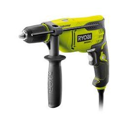 Ryobi Schlagbohrmaschine RPD680-K grün/schwarz, 680 Watt Leistung/Spannung: 680 Watt Drehzahl max.: 3.000 U/min Schlagzahl: 51.000 min-1 Werkzeugaufnahme: Schnellspann-Bohrfutter