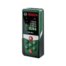 Bosch Laser-Entfernungsmesser PLR 30 C grün/schwarz, Reichweite 30m, Schutztasche, Retail Laserklasse: 2 Messbereich: Von 0,05 m bis 30 m (±) Messgenauigkeit: 2 mm