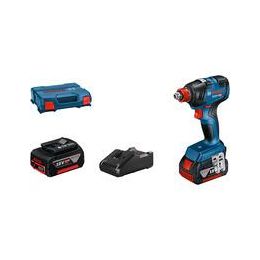 Bosch Akku-Schlagschrauber GDX 18V-200 Professional, 18Volt blau/schwarz, 2x Li-Ion Akku ProCORE18V 4,0Ah, L-Case