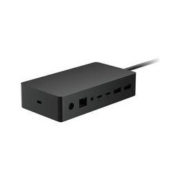 Microsoft Surface Dock 2 Consumer, Dockingstation schwarz, USB-C, USB-A Geeignet für: Surface Go 3/2/1, Surface Pro 8/7+/7/6/5/X, Surface Laptop 4/3/2/1, Surface Laptop Studio, Surface Laptop Go, Surface Book 3/2/1 Anschlüsse: 1x RJ-45, 2x USB-A 3.2 (10 Gbit/s), 4x USB-C 3.2 (10 Gbit/s) Stromversorgung: Netzbetrieb Typ: Dockingstation