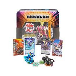Spin Master Bakugan Baku-Tin, Geschicklichkeitsspiel hochwertige Aufbewahrungsbox mit exklusivem Darkus Sectanoid Bakugan und weiterem &Uuml;berraschungs-Bakugan