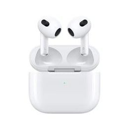 Apple AirPods (3.Generation), Kopfhörer weiß, Bluetooth, MagSafe Kopfhörertyp: Earbuds Ohrkanalhörer Geeignet für: iPad, iPhone, iPod, Macintosh Drahtlose Verbindung: Ja, via Bluetooth Kabel-Verbindung: 1x Lightning