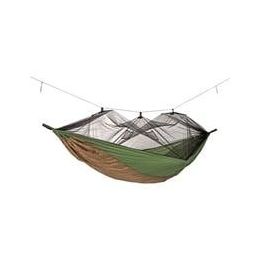 Amazonas Adventure Moskito Hammock Thermo AZ-1030430, Camping-Hängematte grün/braun Liegefläche: 275 x 140 cm Material: Nylon Belastbarkeit: 150 kg