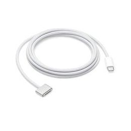 Apple USB 2.0 Ladekabel, USB-C Stecker > magnetischer MagSafe 3 Anschluss weiß, 2 Meter, gesleevt, nur Ladefunktion Verwendung: Zum Aufladen des MacBook Pro / MacBook Air Anschlüsse: 1x USB-C (Stecker) auf 1x Spezieller Anschluss des Herstellers