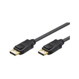 goobay Verbindungskabel DisplayPort 1.2 Stecker > DisplayPort 1.2 Stecker schwarz, 3 Meter Anschlüsse: 1x DisplayPort (Stecker) auf 1x DisplayPort (Stecker)