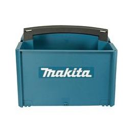Makita Toolbox Gr. 2, Werkzeugkiste blau, stapelbarer Werkzeug-Tragekasten