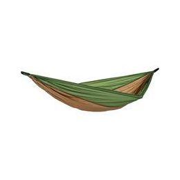Amazonas Adventure Hammock Coyote AZ-1030411, Camping-Hängematte grün/braun Liegefläche: 275 x 140 cm Material: Nylon Belastbarkeit: 150 kg