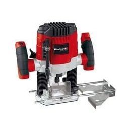 Einhell Oberfräse TC-RO 1155 E rot/schwarz, 1.100 Watt Leistung: 1.100 Watt Drehzahl max.: 30.000 U/min Max. Fräskorbhub: 55 mm Fräserdurchmesser, max.: 30 mm