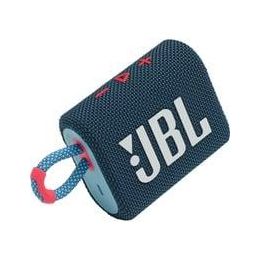 JBL Go 3, Lautsprecher blau/pink, Bluetooth, USB-C Leistung: Musikleistung: 4 W Kanäle: 1.0 Frequenzbereich: 110 Hz - 20 kHz