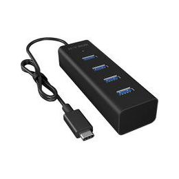 ICY BOX IB-HUB1409-C3, USB-Hub schwarz, USB-C