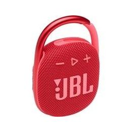 JBL Clip 4, Lautsprecher rot, Bluetooth 5.1, IP67 Leistung: Musikleistung: 5 W Kanäle: 1.0 Frequenzbereich: 100 Hz - 20 kHz