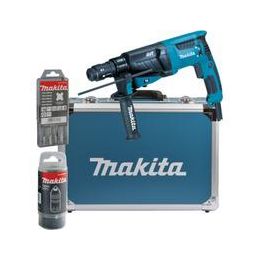 Makita Kombihammer HR2631FT13, Bohrhammer blau/schwarz, Alukoffer, 800 Watt