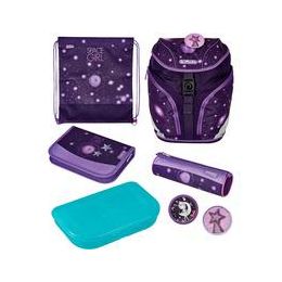 Herlitz SoftLight Plus Space Girl, Schulranzen violett, inkl. befülltem 16 tlg. Schüleretui, Faulenzermäppchen, Sportbeutel Typ: Ranzen - Schule Material: Polyester Kapazität: 16 Liter Volumen