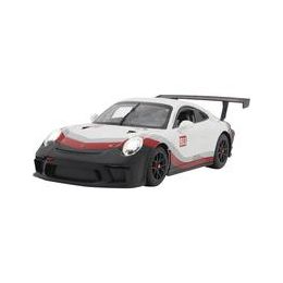 Jamara Porsche 911 GT3 Cup, RC weiß/schwarz, 1:14 Akkulaufzeit: 45 Minuten Altersangabe: ab 6 Jahren Verbindungsart: 27 MHz