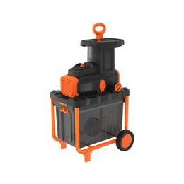 Black & Decker Elektro-Leisehäcksler BEGAS5800 schwarz/orange, 2.800 Watt Leistung/Spannung: 2.800 Watt Häcksler-Art: Walzen-Häcksler, selbsteinziehend Max. Aststärke: 45 mm