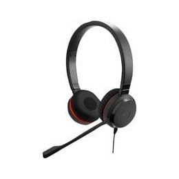 Jabra EVOLVE 30 II MS Stereo, Headset schwarz Kopfhörertyp: On-Ear Kopfbügelhörer Geeignet für: Festnetztelefone, Mobile Abspielgeräte, Mobiltelefone, PC-Systeme Kabel-Verbindung: 3.5mm Klinke