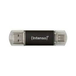 Intenso Twist Line 32 GB, USB-Stick anthrazit/transparent, USB-A 3.2 Gen 1, USB-C 3.2 Gen 1 Kapazität: 32 GB Geschwindigkeit: Lesen: max. 70 MB/s Anschluss: USB-A 3.2 Gen 1 (5 Gbit/s), USB-C 3.2 Gen 1 (5 Gbit/s) Funktionen: Kappe, OTG-Funktion